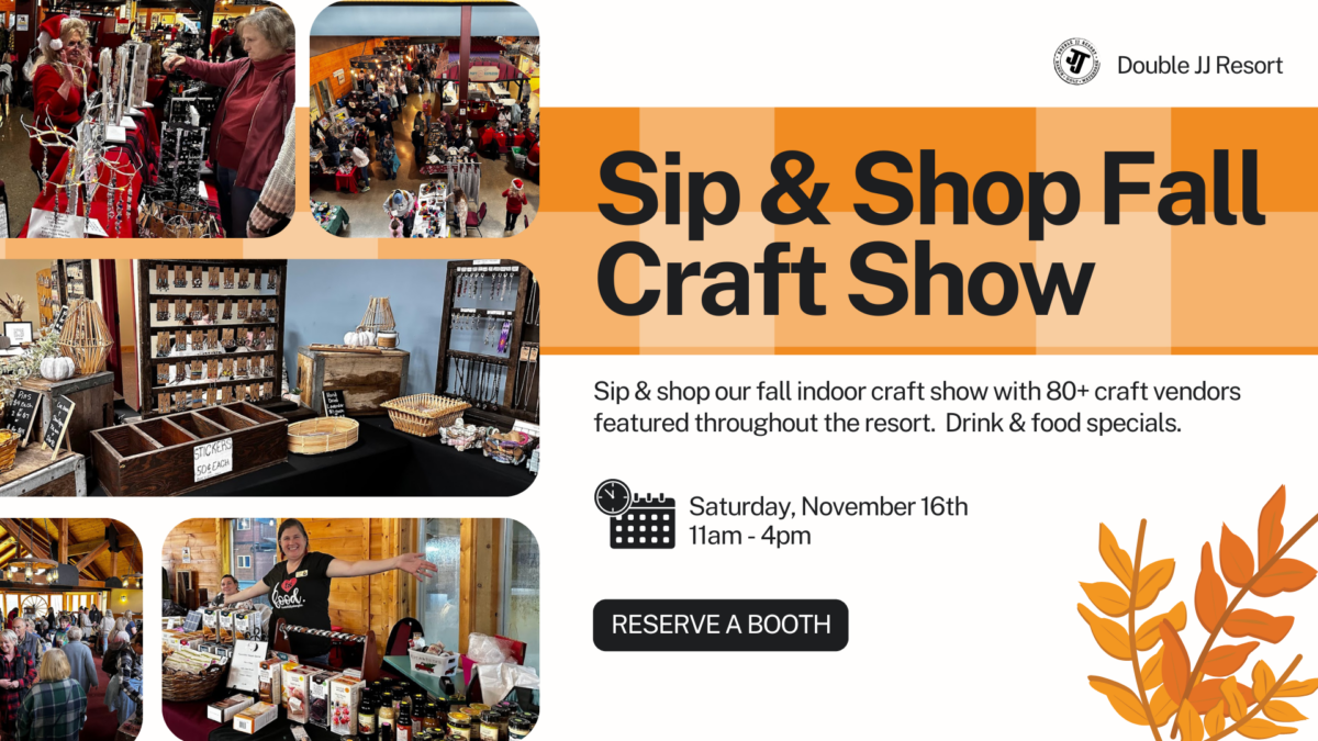 🎨 Sip & Shop Fall Craft Show - Double JJ Resort